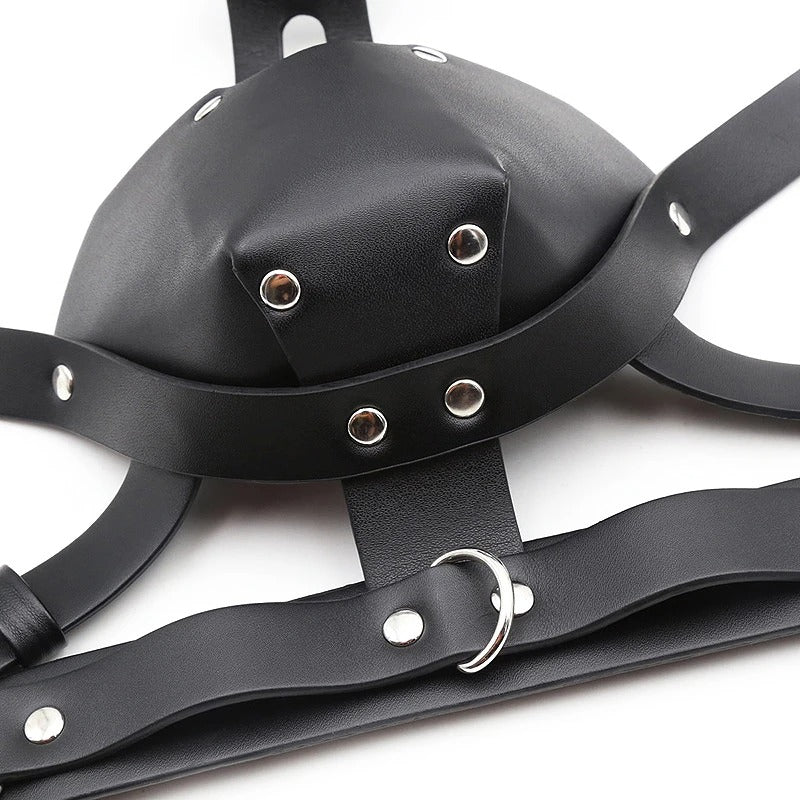 Leather Harness Mask – Gothic Tot